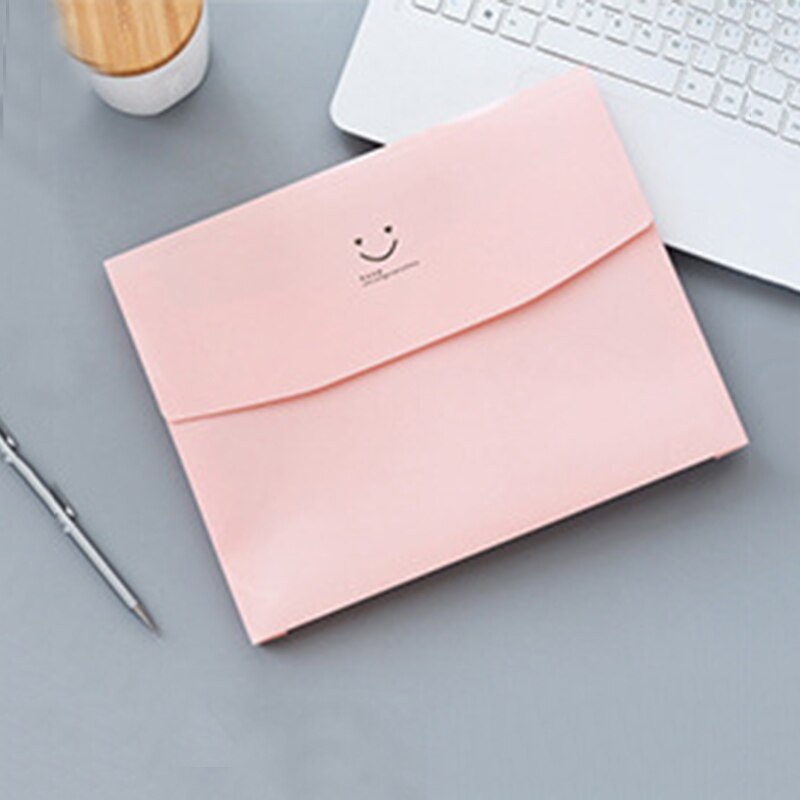 Coloffice A4 Candy-Colored Smile Folder Student Po... – Grandado