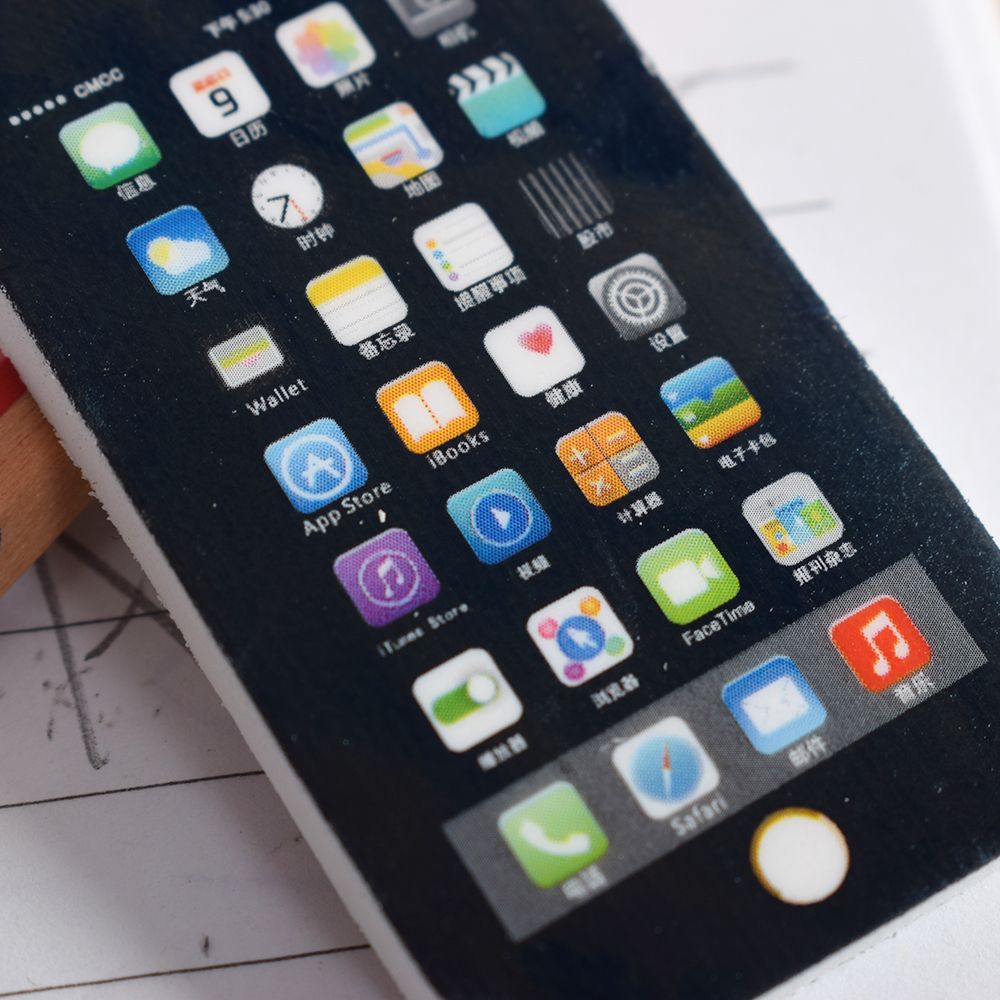 Kleine Größe 2 STÜCKE phantasie iphone form radier... – Vicedeal