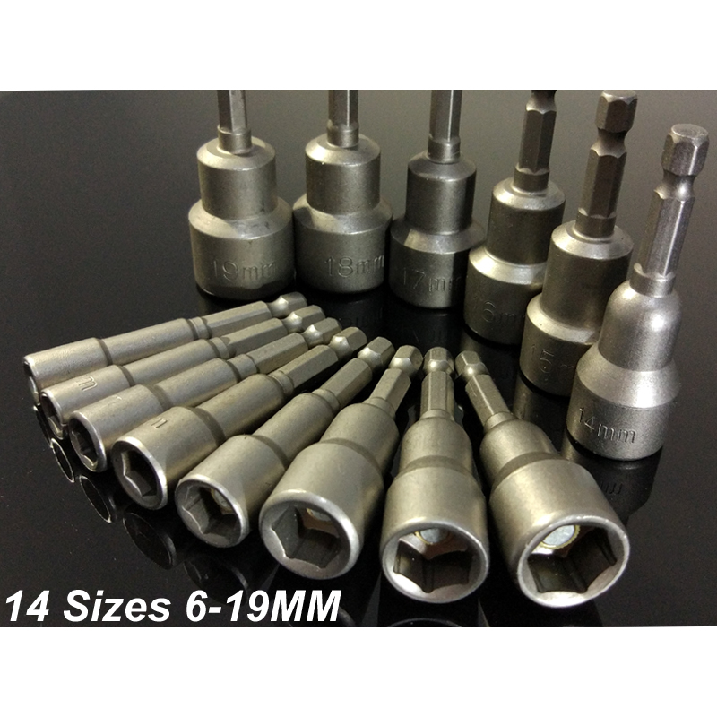 1Pc 14Sizes 6-19MM Magnetic Hex Sleeve/Socket Nozz... – Vicedeal