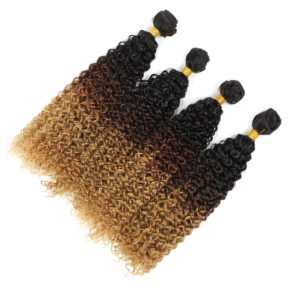 ZYR Jerry Curly Gradients Hair Weave Machine Doubl... – Vicedeal