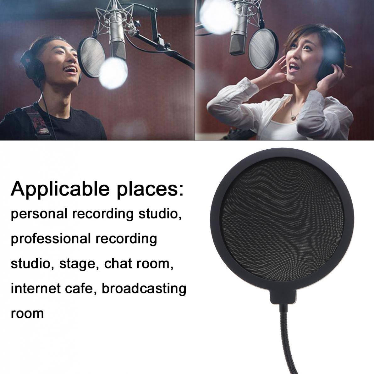 Double Layer Studio Microphone Flexible Wind Scree... – Grandado