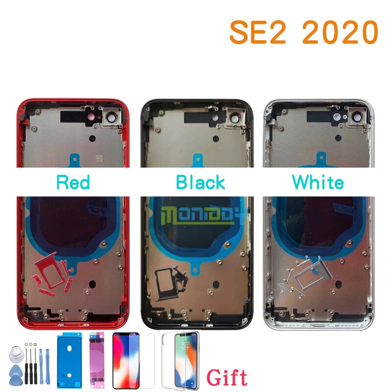 For iphone SE SE2 Housing Cover Battery Door Rear ... – Vicedeal