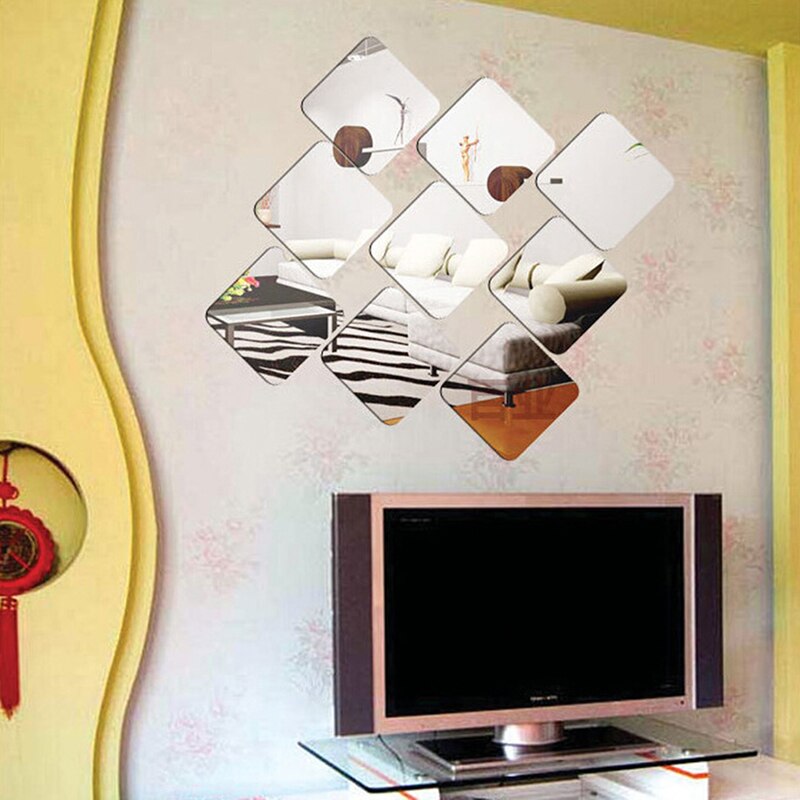 3D Hexagonal Acrylic Mirror Wall Sheet Plastic Mir... – Grandado