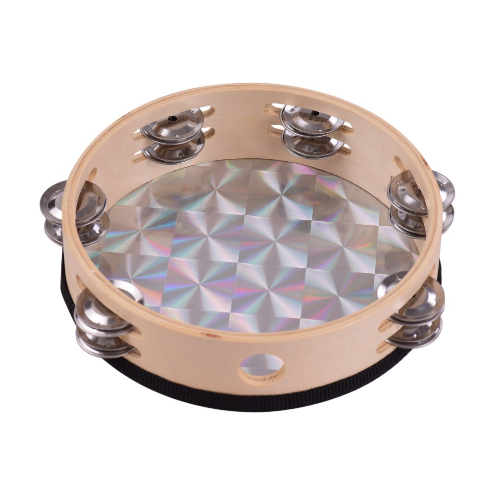 8 Inch Houten Radiant Tamboerijn Tafelbel Handtrom... – Grandado