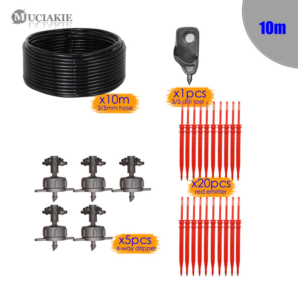 MUCIAKIE 100M 4LPH Four-Outlet Drip Kit Systems Co... – Grandado