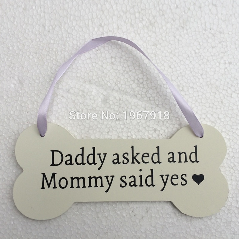 Dog Pet Photo Prop, Engagement Pet Sign, Rustic We... – Grandado