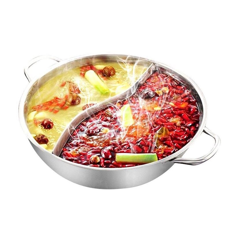 Olla de 28cm con doble división de acero inoxidabl... – Grandado