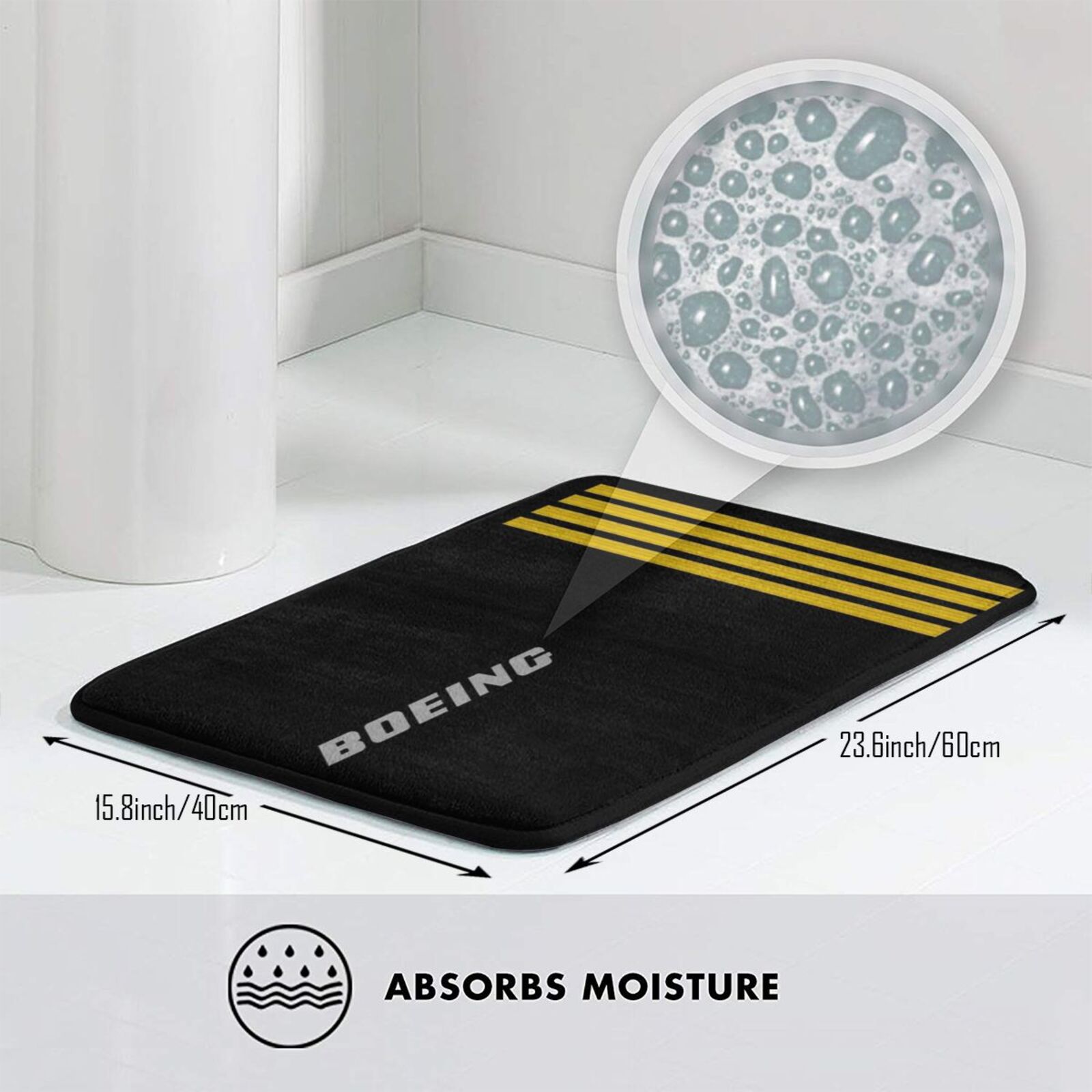 Boeing Stripes Carpet Mat Rug Cushion Soft Non-Sli... – Grandado