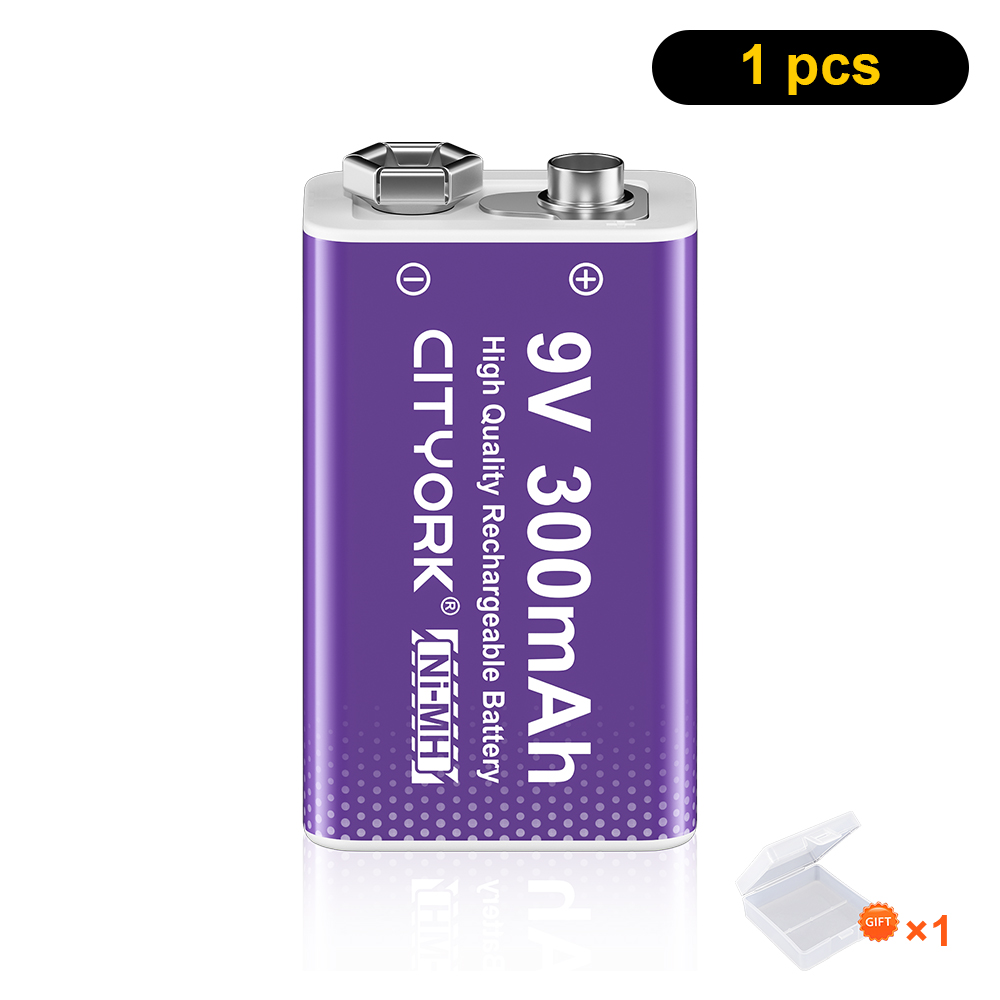 1-10PCS 9V NIMH Rechargeable Battery 9V 6F22 NI-MH... – Grandado