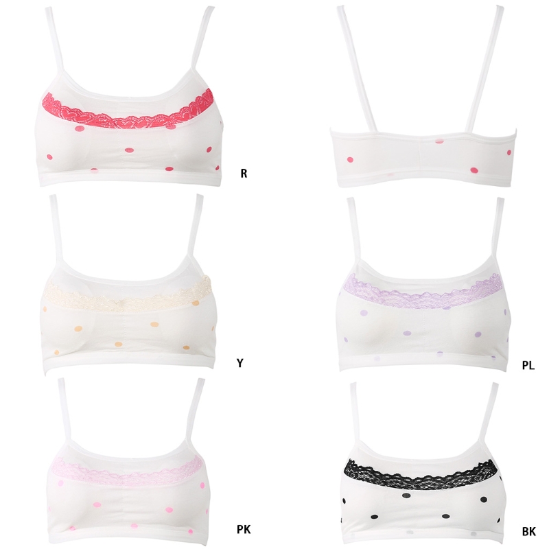 Young Girls Training Bra Cute Dots Cotton Comforta... – Grandado