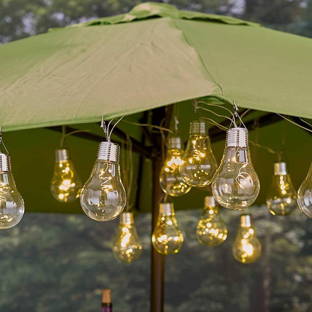 Led fe lys guirlande snor 4m 10 pærer led feston f... – Vicedeal