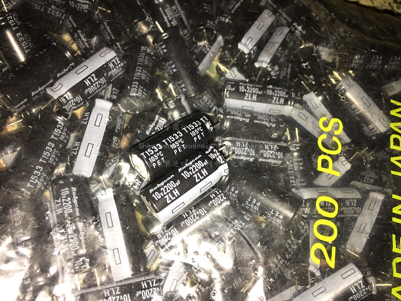 10Pcs/25Pcs 2200Uf 10V Rubycon Zlh Serie 10X23Mm L... – Grandado