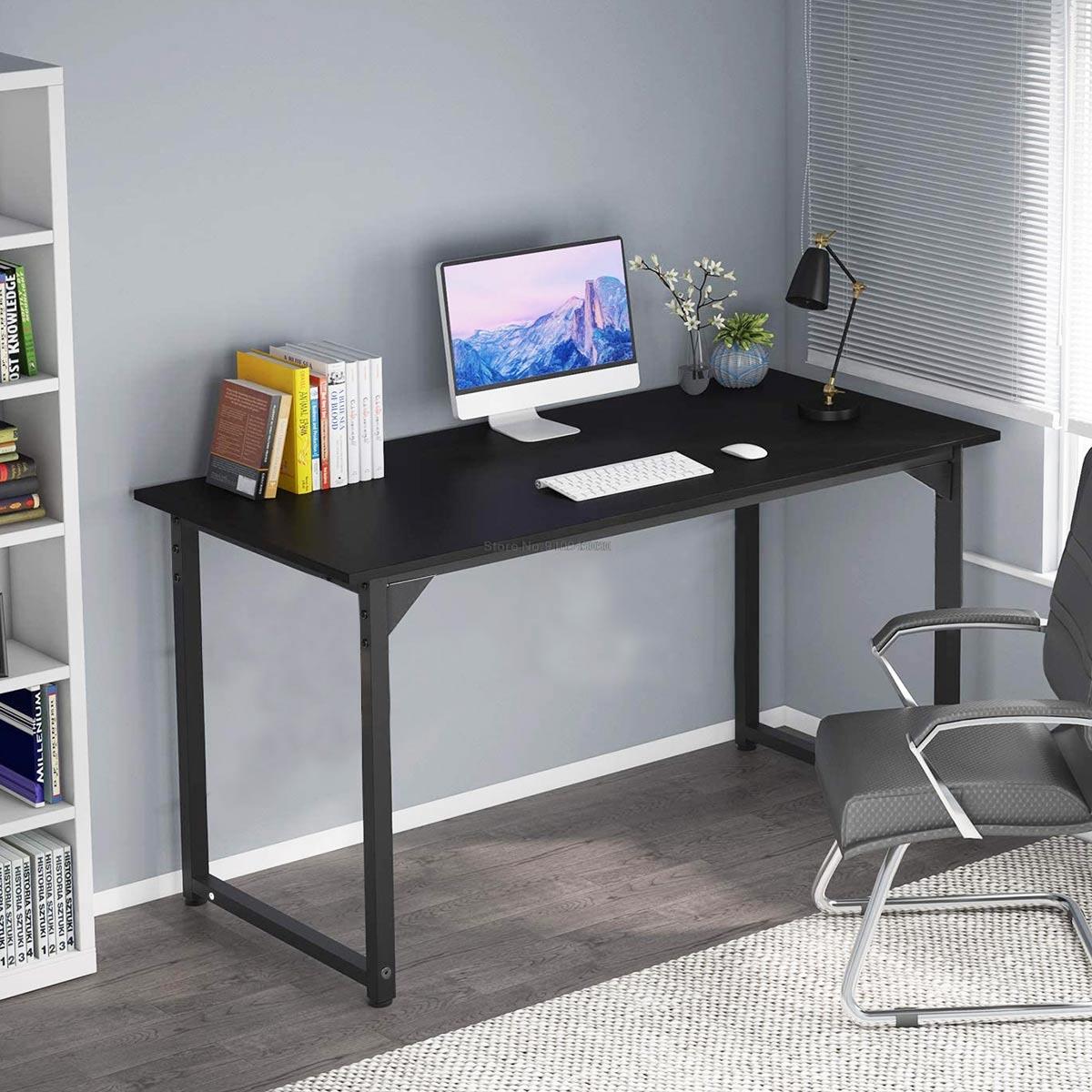 Wooden Computer Desk Office Desk Modern Writing Ta... – Grandado