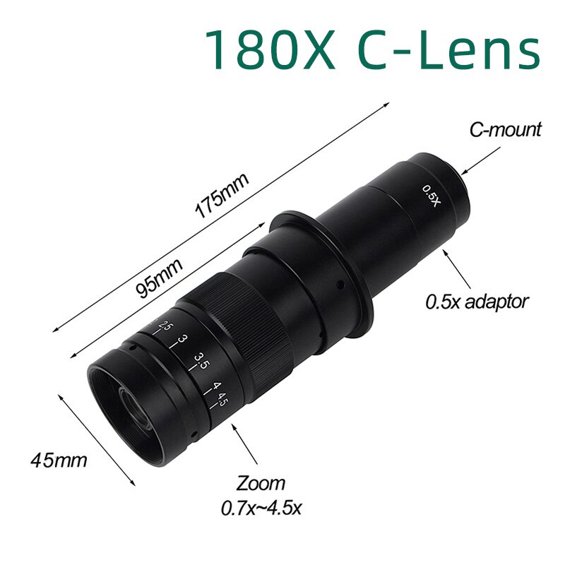 Industry Video Microscope Camera Objective lens 18... – Grandado