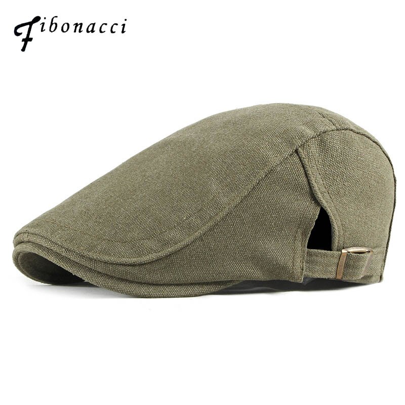 Fibonacci Autumn Solid Newsboy Caps For Men Casual... – Vicedeal