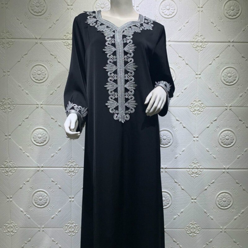Eid Mubarak Muslimischen Abaya Frauen Kleid Dubai ... – Grandado
