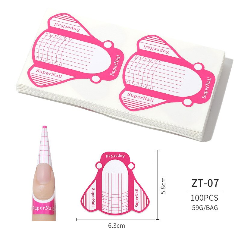 100 Pcs/Lot French Nail Form Tips Nail Extension A... – Vicedeal