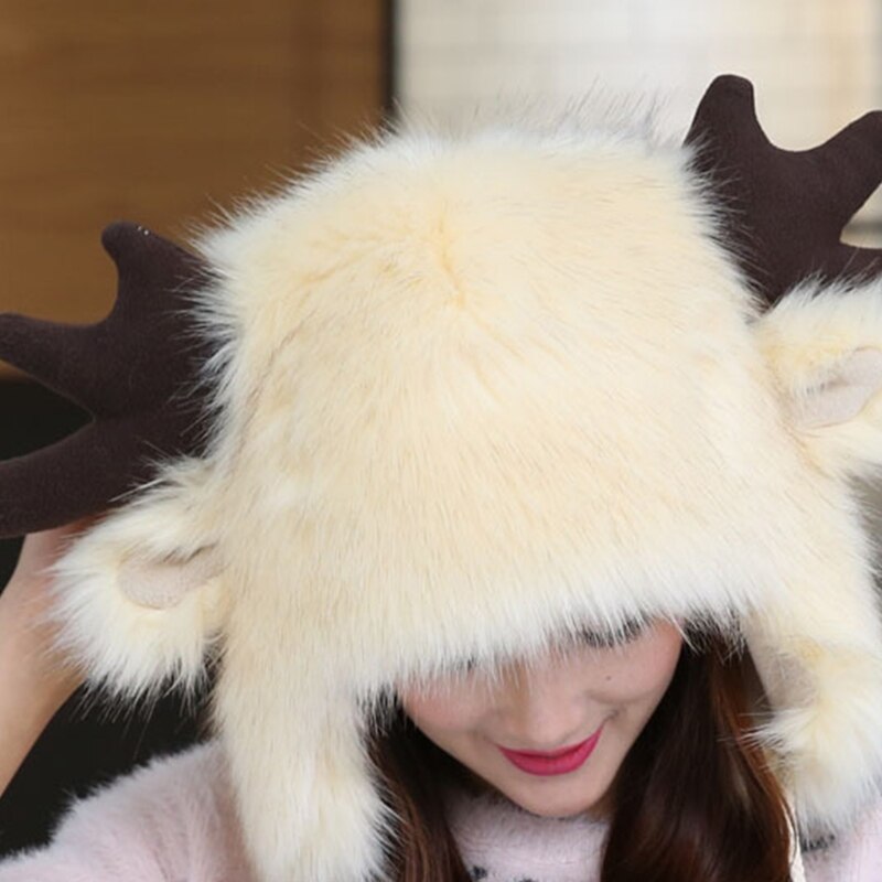 Men Women Winter Cosplay Furry Trapper Hat Cute De... – Grandado