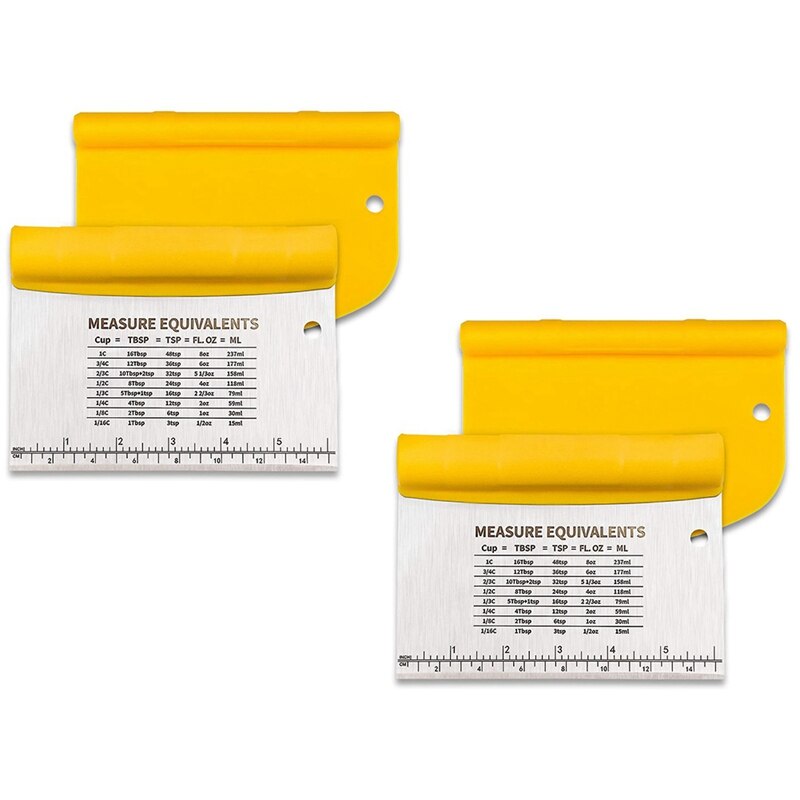 Bench Scraper, Dough Scraper, Pizza Cutter, Multi-... – Grandado