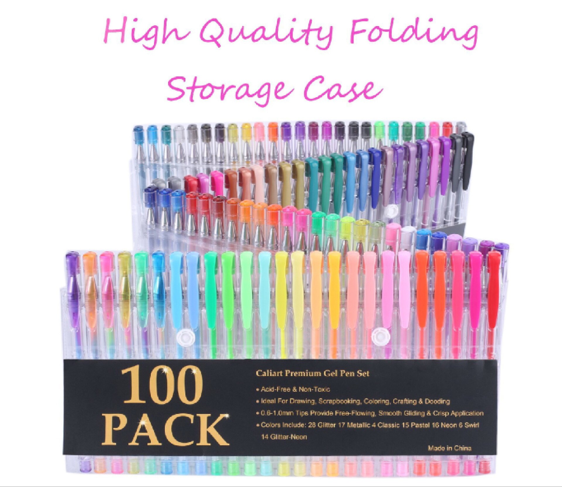 Kreative 100 Farben Bunte Gel Stifte Pinsel Set St... – Vicedeal