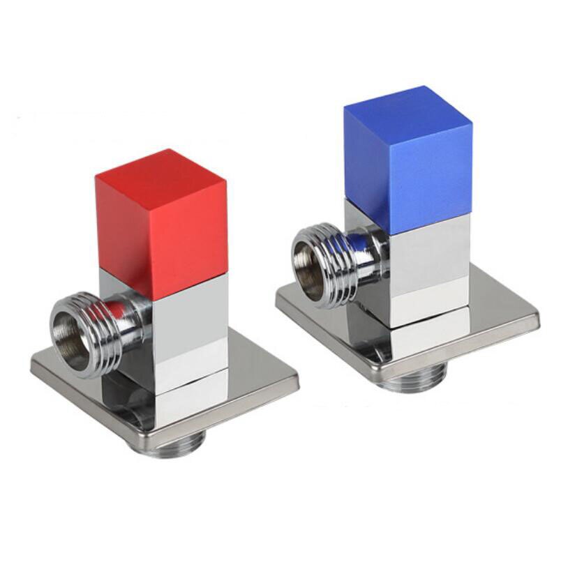 Red And Blue Signs Copper Triangle Valve Toilet Te... – Grandado