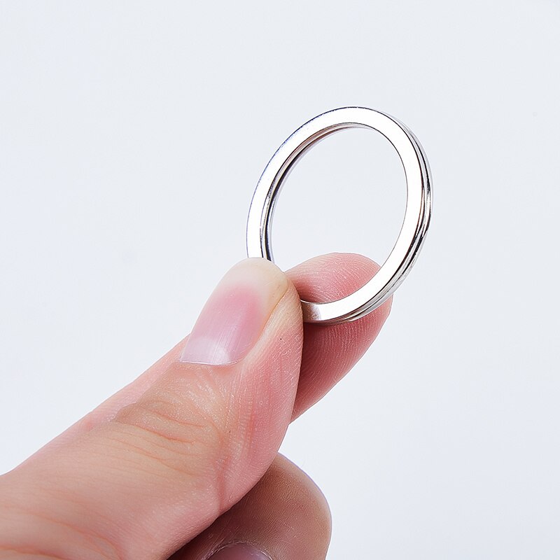 50pcs! Round Metal key ring sturdy and durable 28m... – Grandado