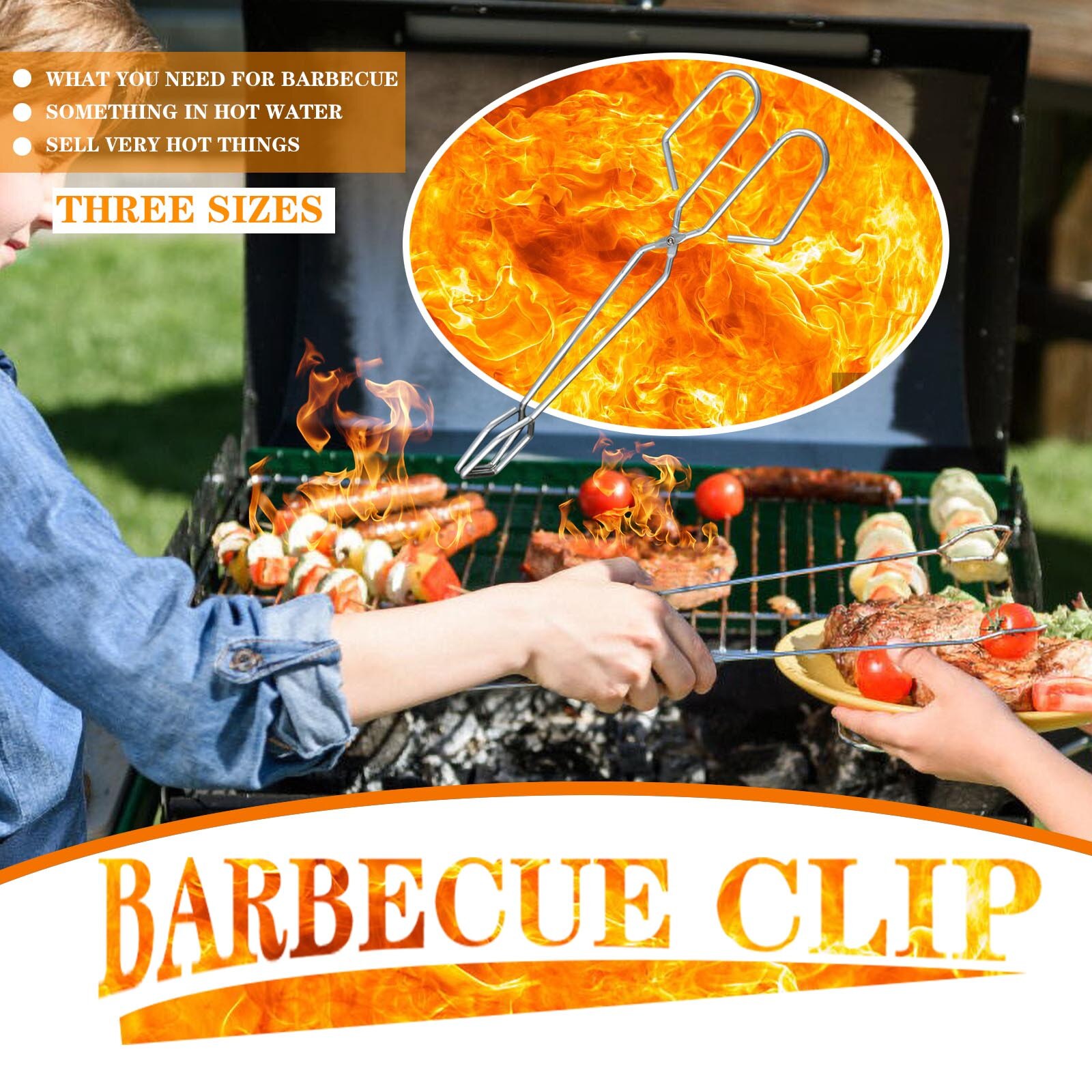 BBQ Barbecue Clip Charcoal Clip Material Clip Outd... – Grandado