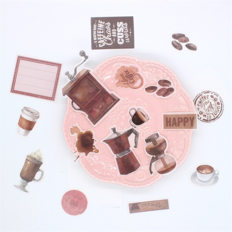 KSCRAFT 64pcs Coffee Vellum Paper Stickers for Scr... – Grandado