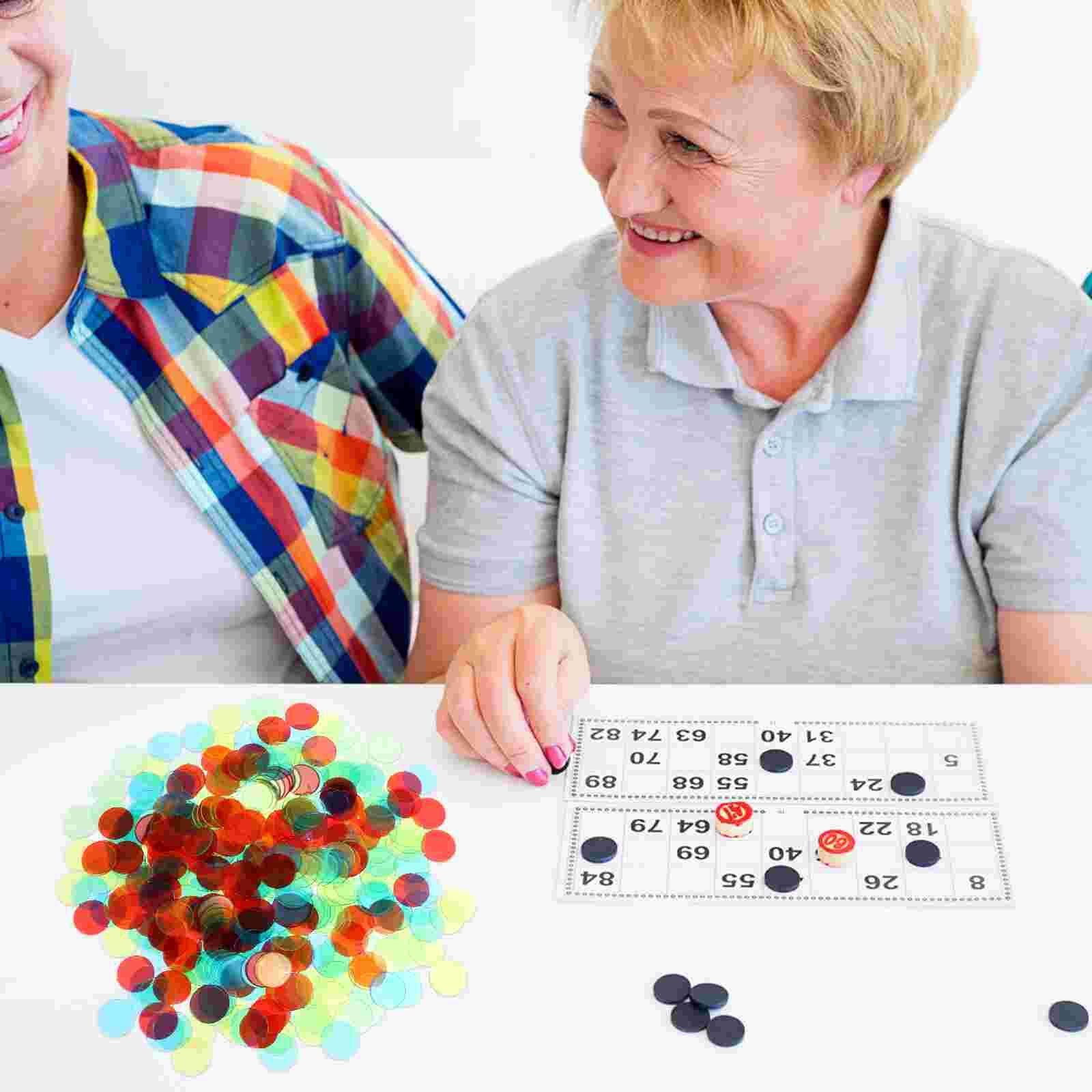 1 Set Bingo Chips Color Round Chips Game Counting ... – Vicedeal
