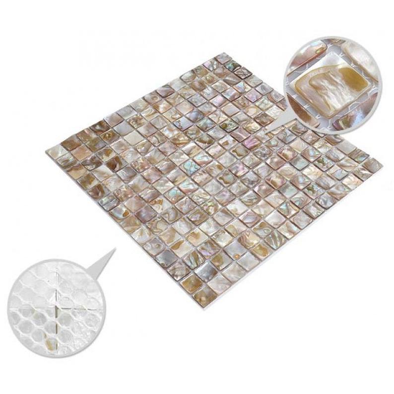 2mm Thickness Fresh Water Natural Shell Mosaic Til... – Grandado