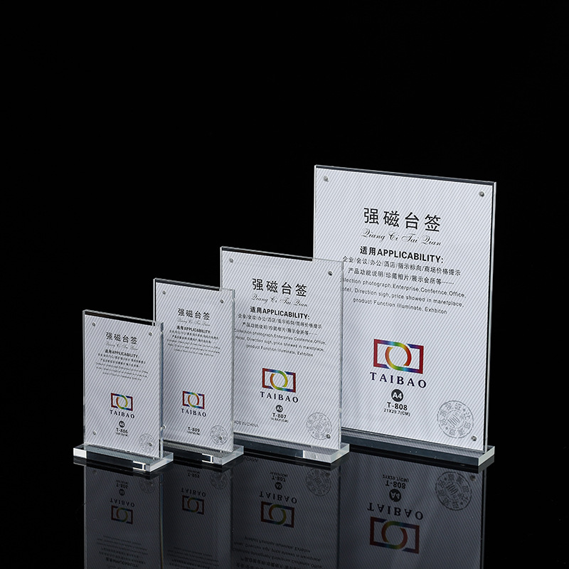 Magnetic Acrylic Plexiglass Table Card Display Sta... – Grandado