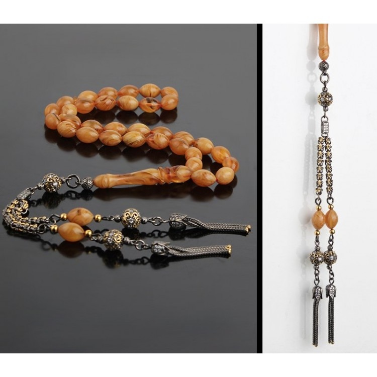 33 Beads Squeezed Amber Amber Muslim Prayer Tasbih... – Vicedeal