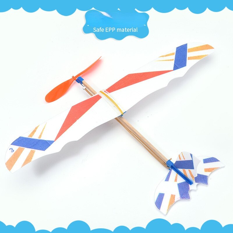 DIY Hand Throw Flying Glider Planes Elastic Rubber... – Grandado