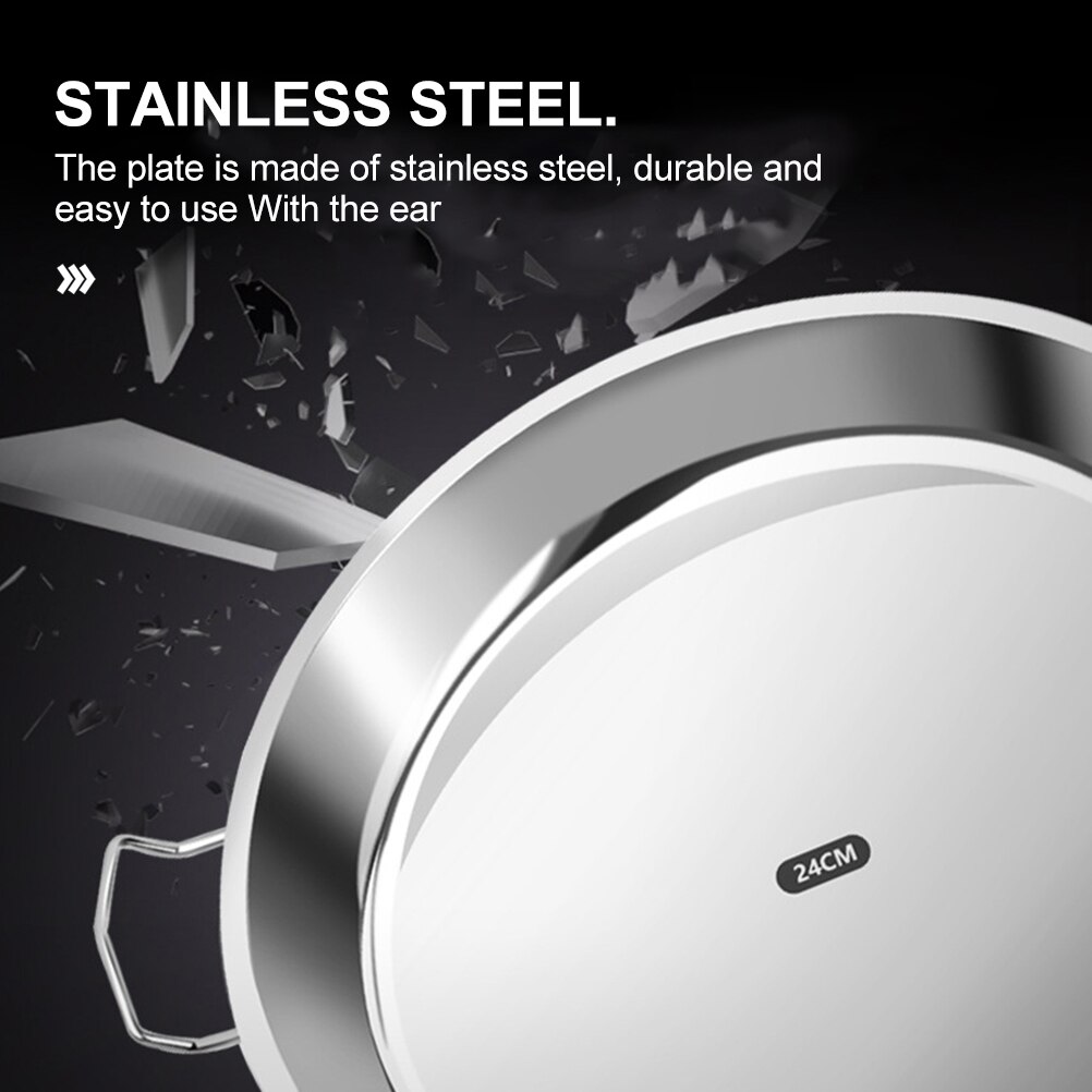 Stainless Steel Plate Cold Dish Serving Tray Food ... – Vicedeal