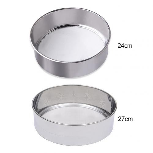 2 Teile/satz Runde 40 Mesh Edelstahl Mehl Zucker S... – Vicedeal