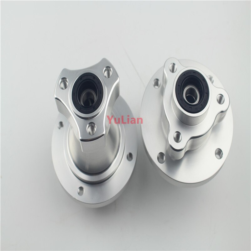 CNC silver front and rear disc brake hub hub hub f... – Grandado