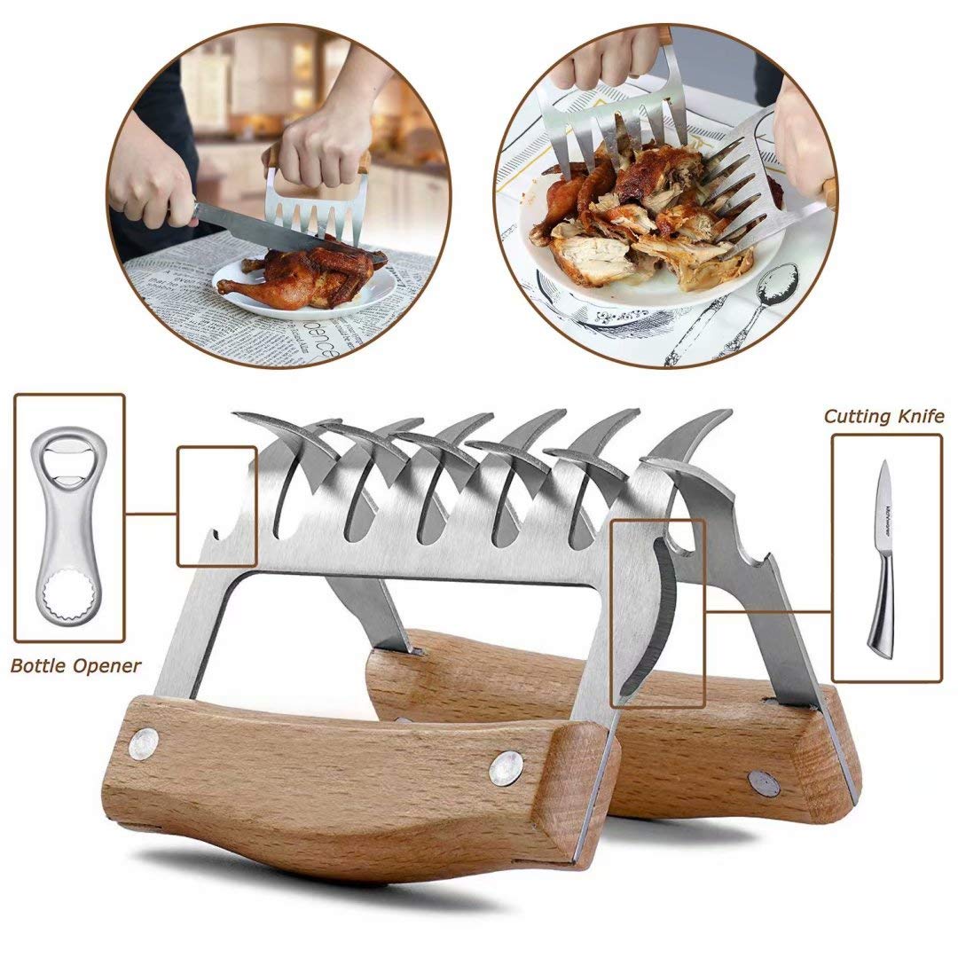 Meat Claws Shredder BBQ Bear Claws Stainless Steel... – Grandado