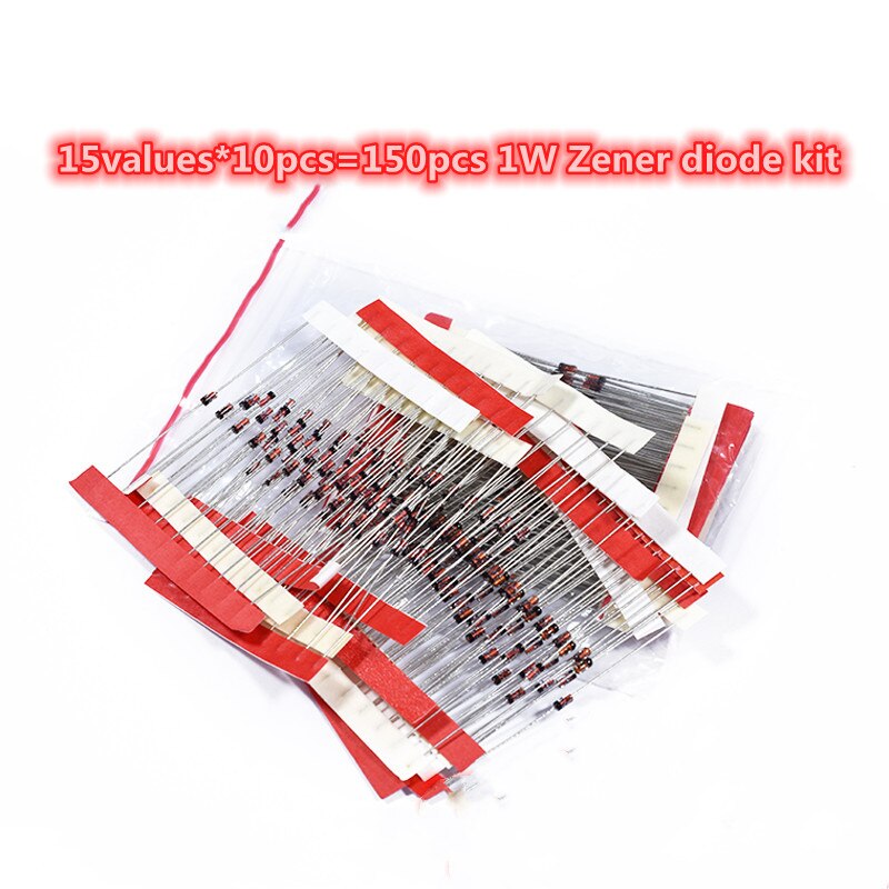 15values*10pcs=150pcs 1W Zener diode kit DO-41 3V-... – Grandado