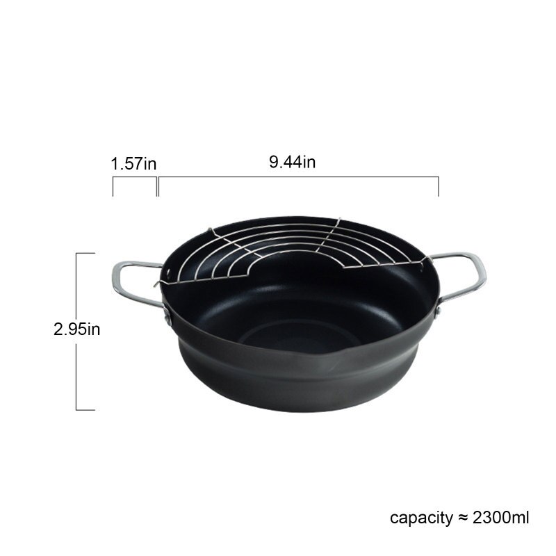Japanese Style Tempura Frying Pot Portable Deep Fr... – Grandado