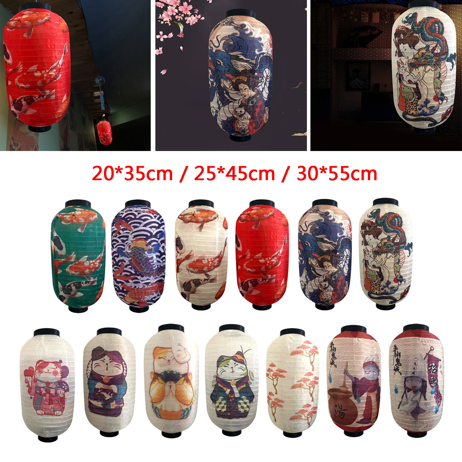 Japanese Cloth Waterproof Lantern Hanging Korean R... – Vicedeal