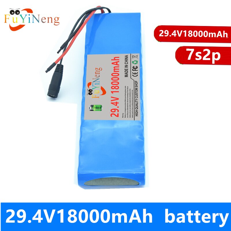 7S2P 18650 li-ion Rechargeable battery pack 29.4v ... – Grandado