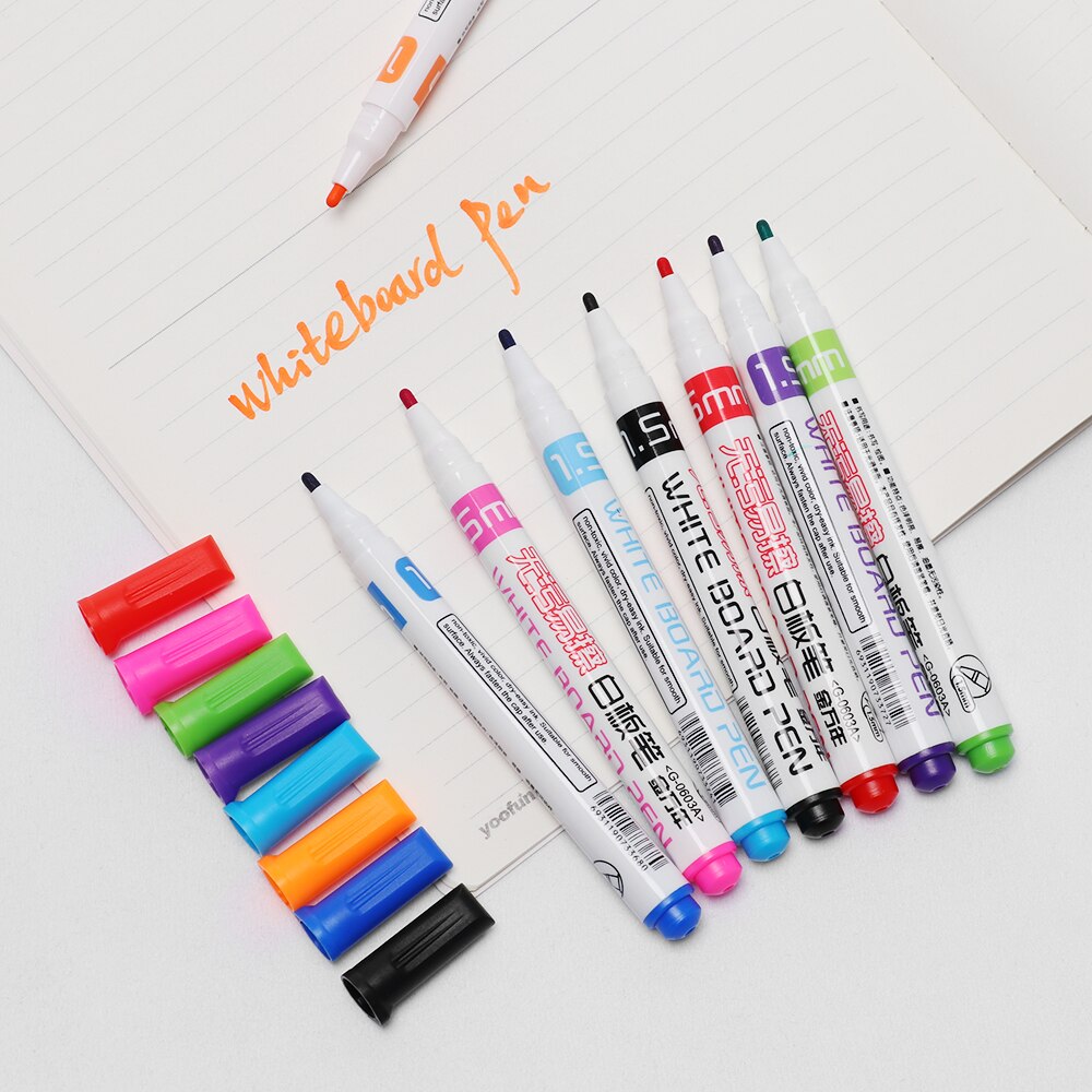 8 stks/set Whiteboard Marker Pen Witborden Mark Te... – Vicedeal