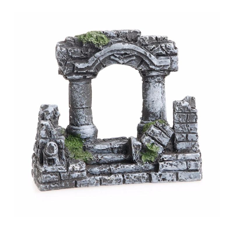 Resin Aquarium Roman Column Decoration Aquatic Art... – Grandado