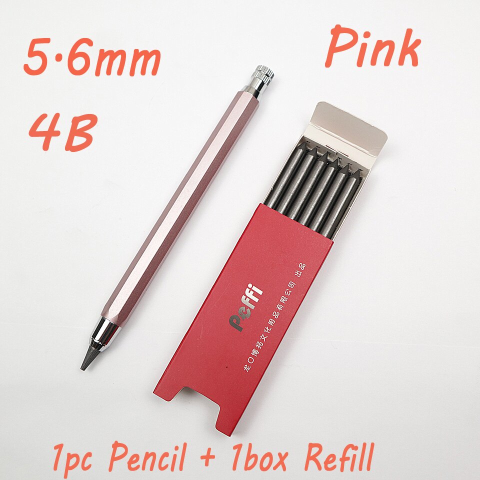 All Metal Mechanical Pencil 5.6mm HB/2/4/6/8B Graf... – Vicedeal