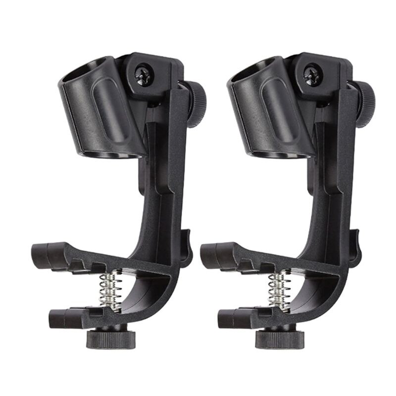 2 Pcs Adjustable Clip On Drum Rim Shock Mount Micr... – Vicedeal
