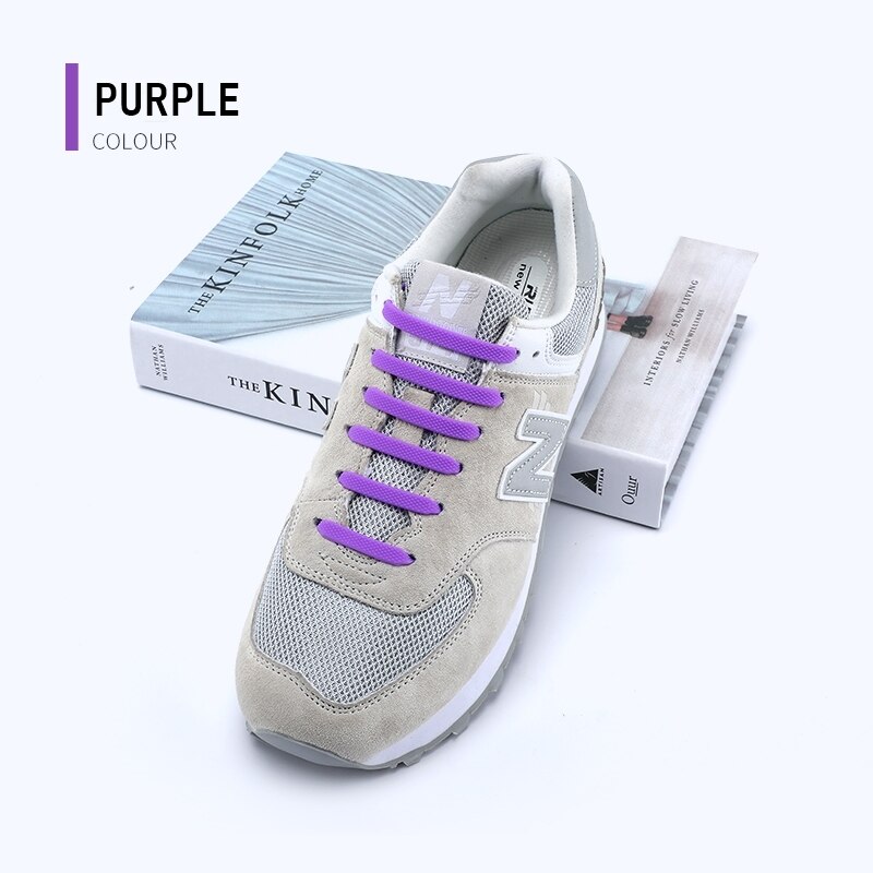 Large Silicone Elastic Shoelaces Lazy No Tie Shoel... – Grandado