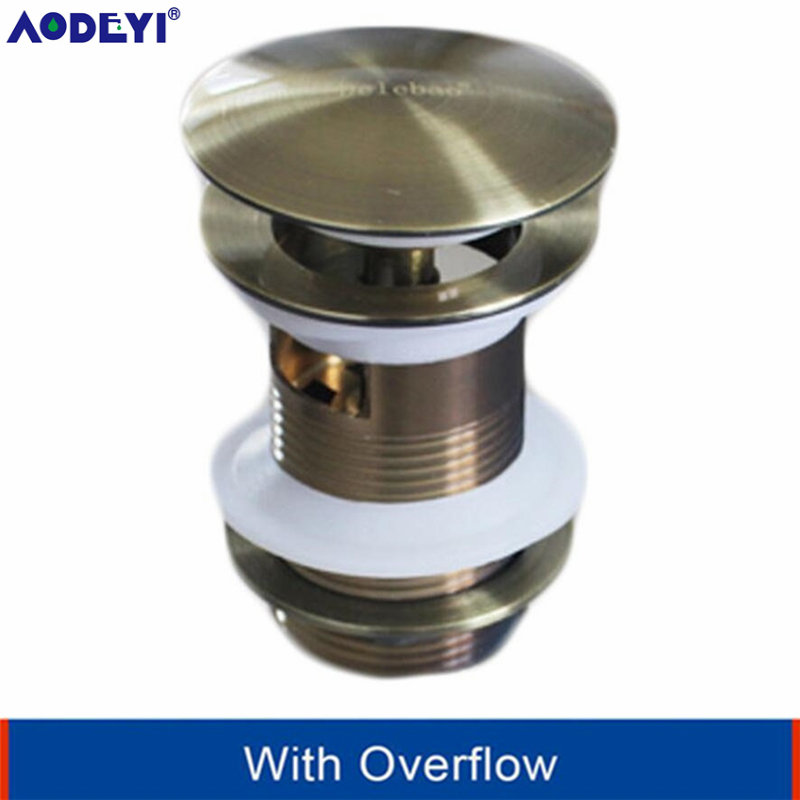 AODEYI Brass Basin Waste Drain Stopper Bathroom 1 ... – Grandado