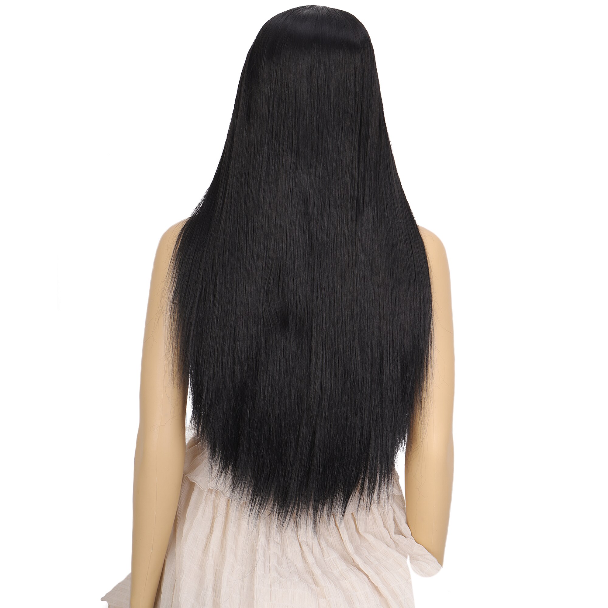 MANWEI Front lace pure black synthetic lace front ... – Grandado