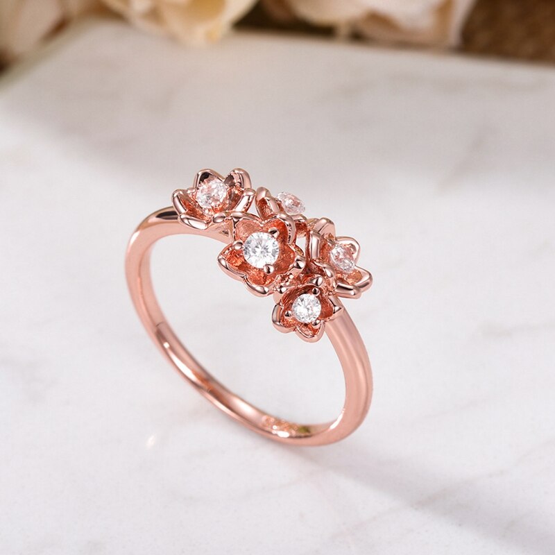 Zirkoon Engagement Ringen Voor Vrouwen Rose Trouwr... – Grandado