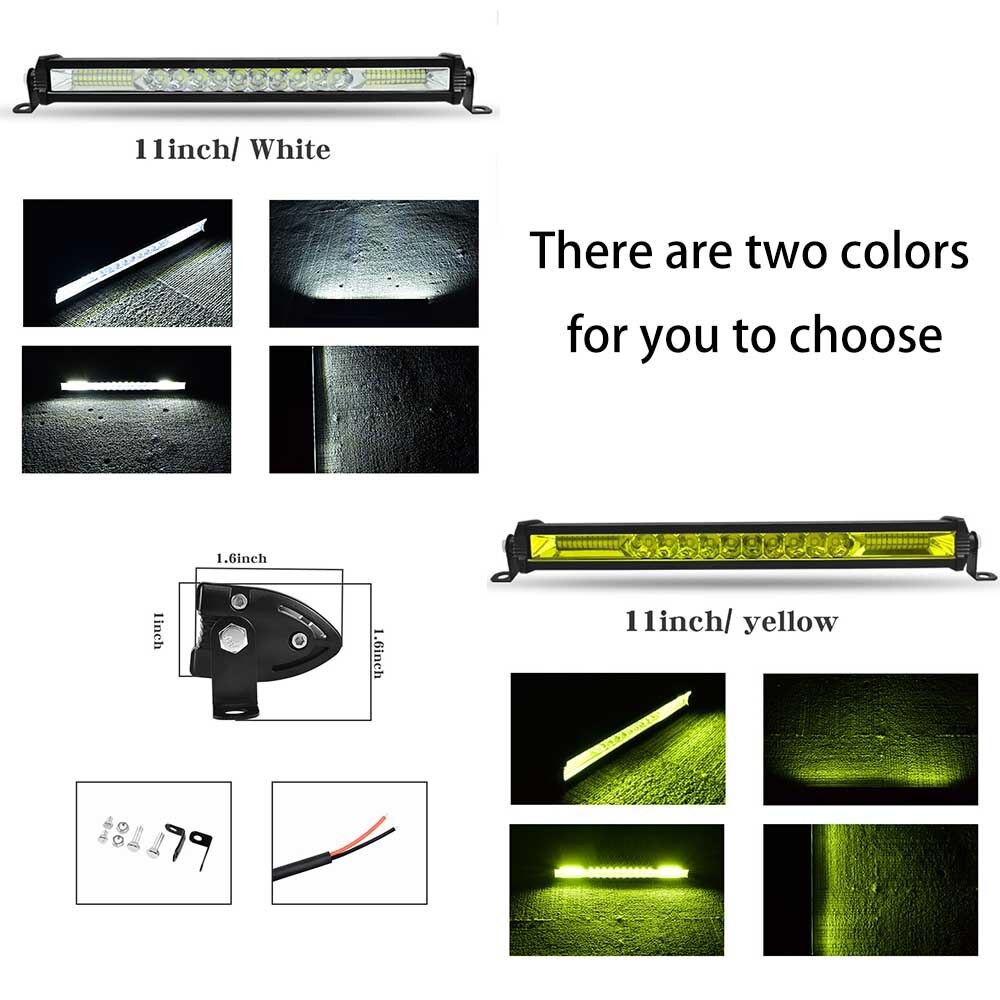 Ultra-Slim Led Light Bar 102W 204W 306W 408W Spotl... – Grandado